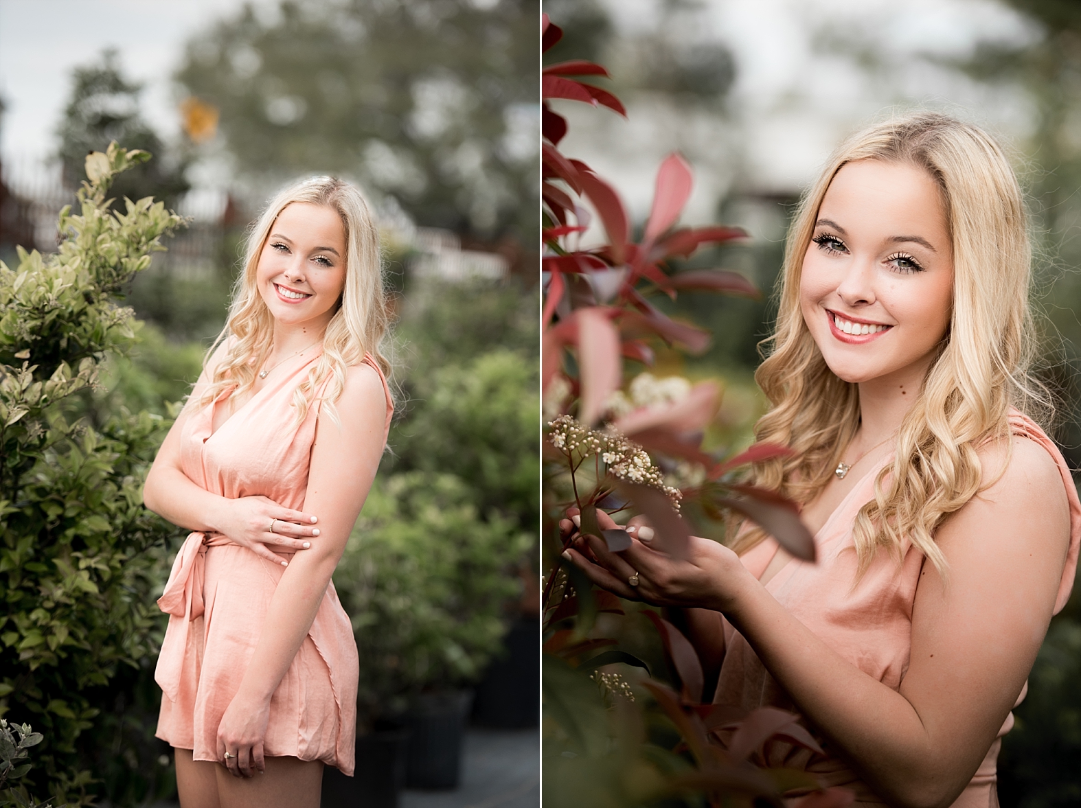 Classic, clean outfits for a southern senior session - Four J Photography